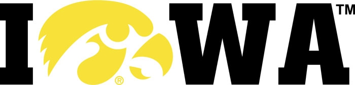 University of Iowa Wall Decals | Iowa With Tigerhawk Vinyl Decal